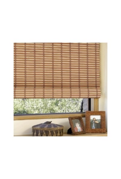 Bahçem Bambu Stor Perde Sütlü Kahve 60 x 180 cm