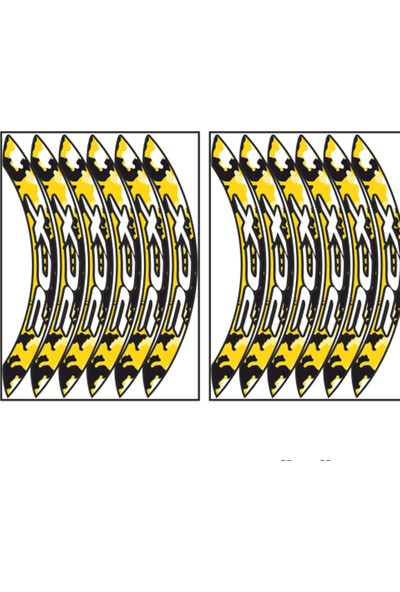 Honda Kamuflaj Sarı Büyük Pcx Jant Şeridi (PCXŞRT037)