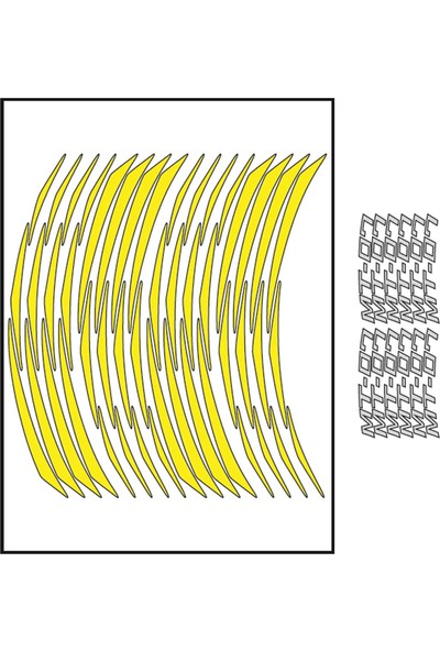 Yamaha Florasan Sarı Mt-07 Jant Şeridi