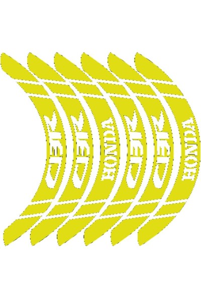 Honda Florasan Sarı Geniş Cbr Jant Şeridi