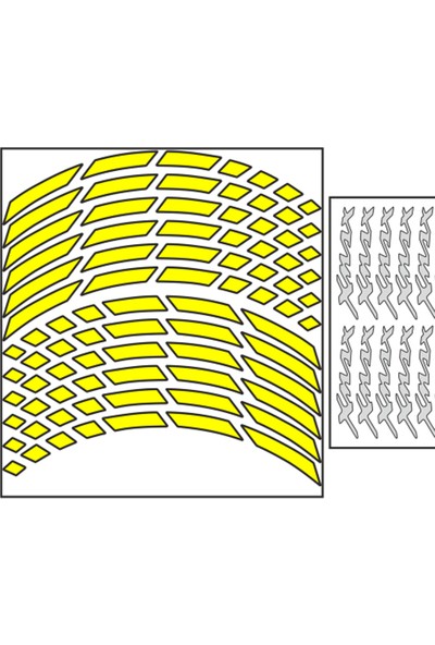 Yamaha Florasan Sarı Iı Xmax Jant Şeridi (XMXŞRT012)