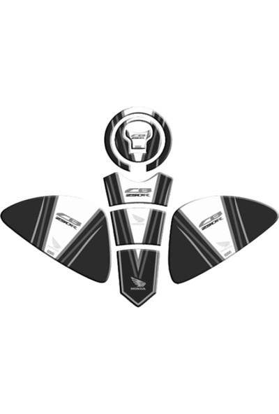 Honda CB250R Tank Pad Set Honda CB250R Tank Pad Set