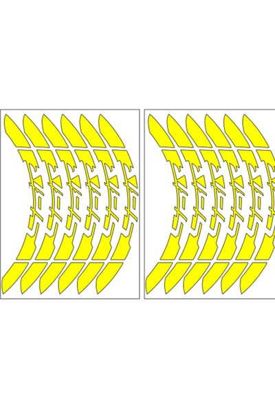 Yamaha Florasan Sarı Ybr Büyük Jant Şeridi (YBRŞRT004)