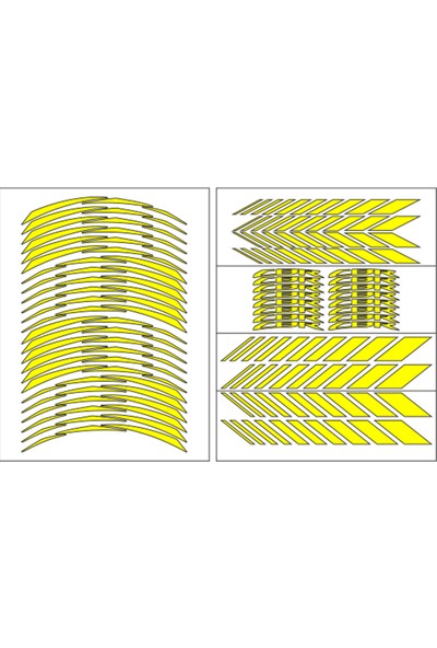 Honda Reflektör Sarı Cbr Racıng Jant Şeridi (CBRŞRT004) Honda Reflektör Sarı Cbr Racıng Jant Şeridi (CBRŞRT004)