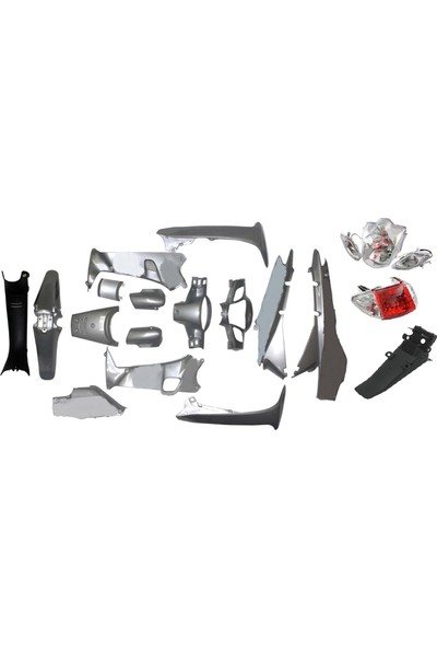 Cup Mondial CUP100 Khkaporta Seti Gri Far-Stop Dahil 21 Parça