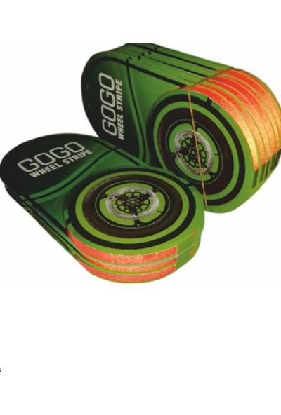 SEVEN KARDEŞLER Reflektör Turuncu 7cm x 7 M Lüks Jant Şeridi