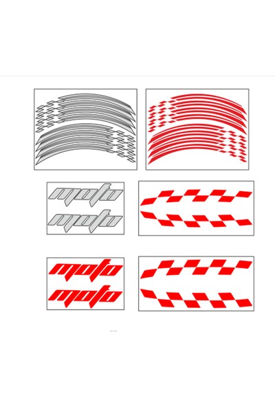 SEVEN KARDEŞLER Reflektör Kırmızı Racing Şerit 3 SEVEN KARDEŞLER Reflektör Kırmızı Racing Şerit 3