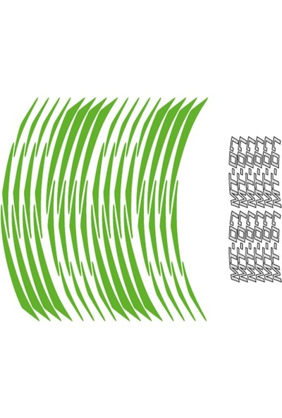 Yamaha Florasan Yeşil Mt-07 Jant Şeridi