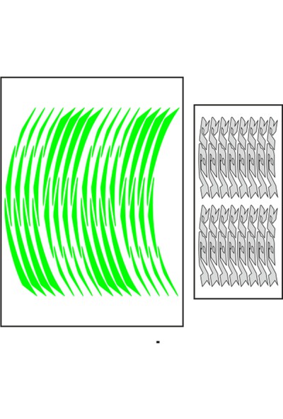 Yamaha Florasan Yeşil Ybr Jant Şeridi (YBRŞRT010)