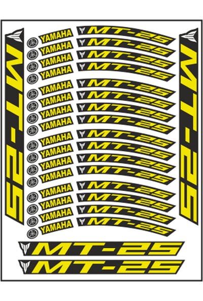 Yamaha Florasan Sarı Baskı Mt-25 Jant Şeridi (MT25ŞRT017) Yamaha Florasan Sarı Baskı Mt-25 Jant Şeridi (MT25ŞRT017)