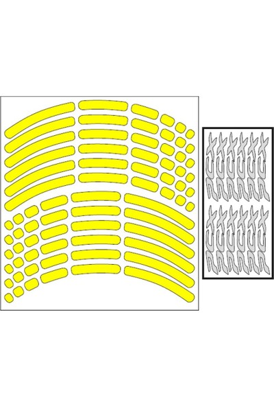 Honda Florasan Sarı I Pcx Jant Şeridi
