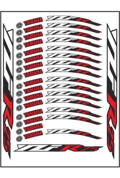 Yamaha Kırmızı Baskı R25 Jant Şeridi (R25ŞRT017)