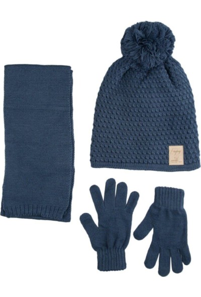 Kitti Atkı Bere Eldiven 3 Lü Takım Erkek Çucuk