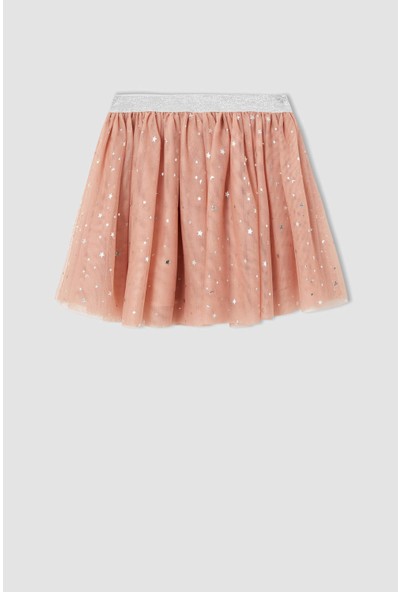 DeFacto Kız Çocuk Yıldız Desenli Esnek Belli Tütü Etek V9924A621WN DeFacto Kız Çocuk Yıldız Desenli Esnek Belli Tütü Etek V9924A621WN