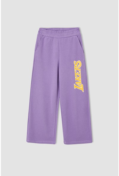 DeFacto Kız Çocuk NBA Los Angeles Lakers Lisanslı Geniş Paça Eşofman Altı V4077A621WN DeFacto Kız Çocuk NBA Los Angeles Lakers Lisanslı Geniş Paça Eşofman Altı V4077A621WN