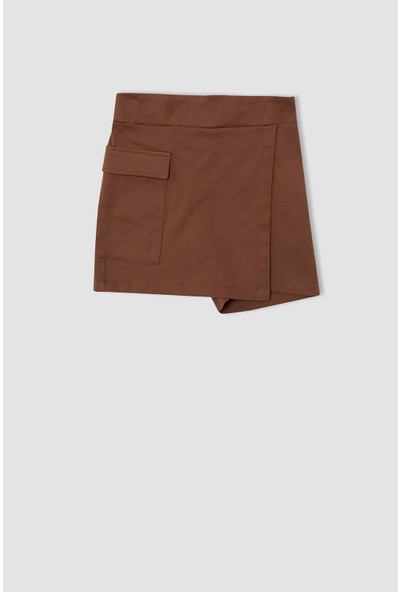 DeFacto Kız Çocuk Esnek Belli Şort Etek V5949A621WN