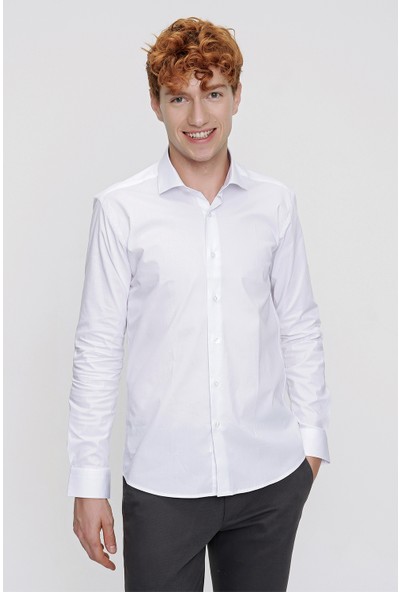 Morven Erkek Western Trend Gömlek Beyaz Morven Erkek Western Trend Gömlek Beyaz