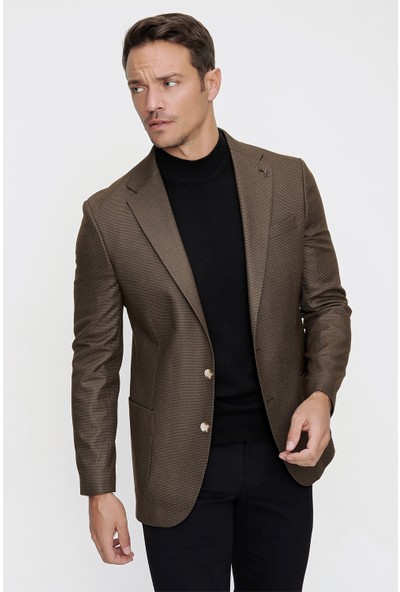 Morven Erkek Alberto Dinamik Fit Torba Cep Ceket Kahverengi Morven Erkek Alberto Dinamik Fit Torba Cep Ceket Kahverengi