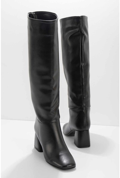 Bambi Siyah Kadın Çizme K038280301