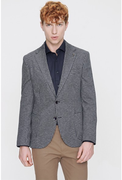 Morven Erkek Slim Fit Torba Cep Ceket Lacivert