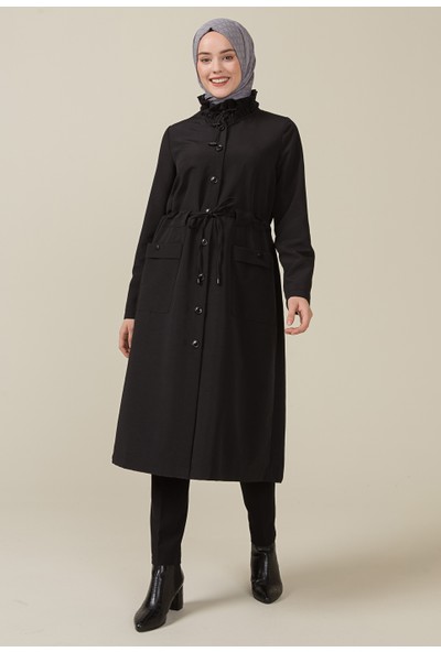 SETRMS Siyah Düğmeli Kap 2213028