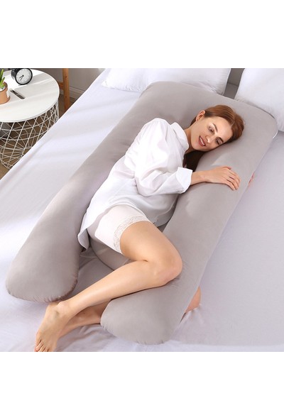Aymina Home 5 Farklı Bölge Destekli Hamile Yastığı Gri 83X150 cm Aymina Home 5 Farklı Bölge Destekli Hamile Yastığı Gri 83X150 cm