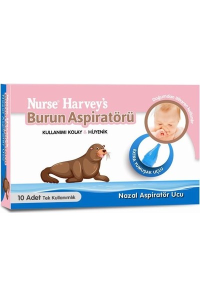 Nurse Harvey's Burun Aspiratör Ucu 10'lu