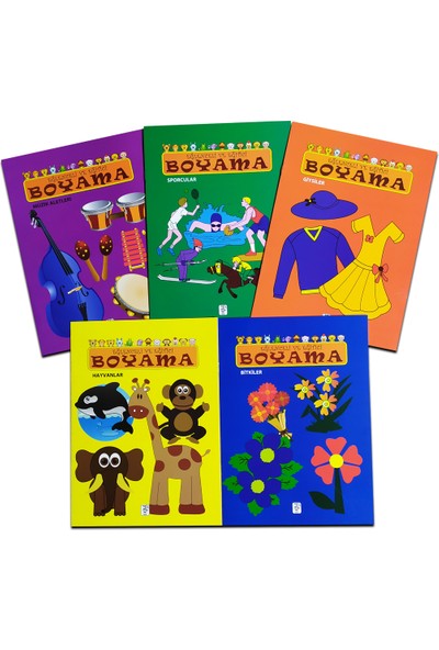 Sis Yayıncılık Eğlenceli ve Eğitici Boyama Seti 3 - 5 Kitap Sis Yayıncılık Eğlenceli ve Eğitici Boyama Seti 3 - 5 Kitap