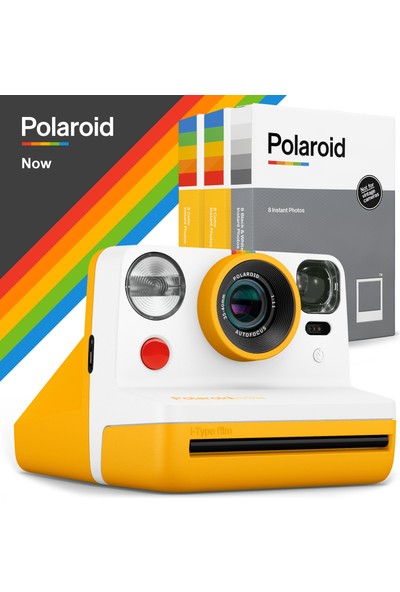Polaroid Now Instant Fotoğraf Makinesi Sarı + Film 24'lü