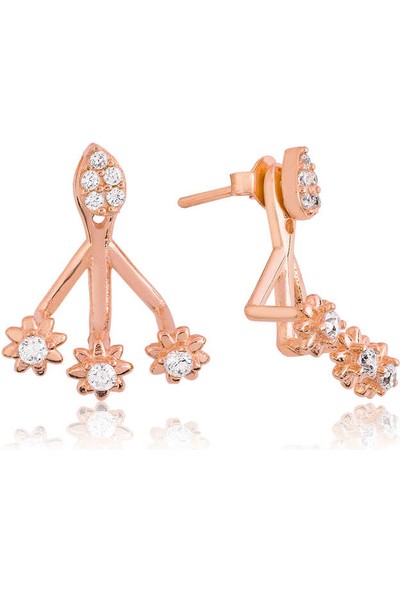 Gumush Gümüş Sihirli Çiçek Küpe