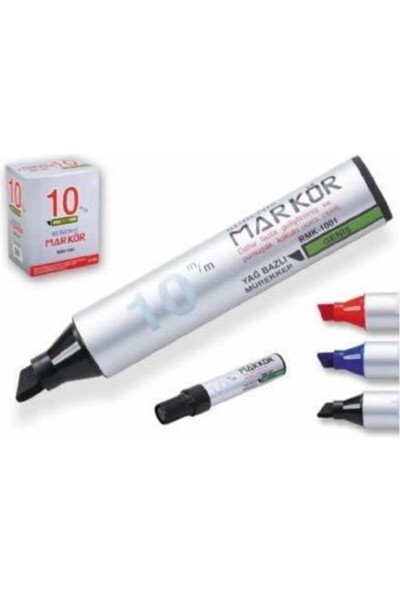 Micro 10 mm Markör Mmp 1001 12’li Kutu