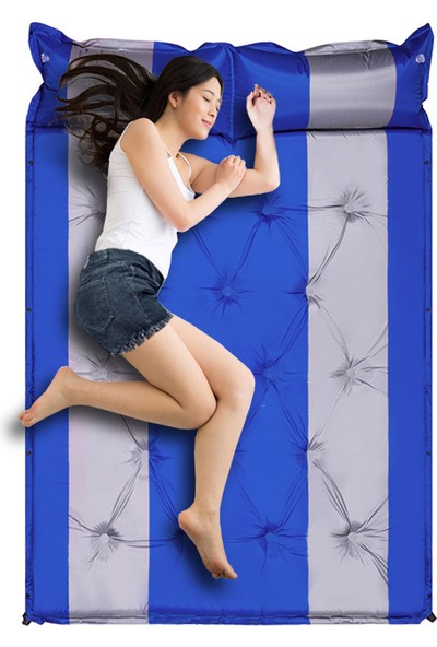 Helta Dış Mekan Otomatik Şişme Yastık Pedi-Mavi (Yurt Dışından)