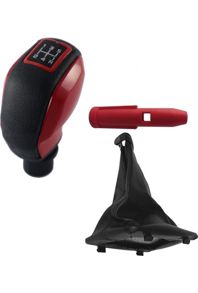 Nevreva Fiat Uno Spor Vites Topuzu ve Vites Körüğü Takım Nev-Rosso Nevreva Fiat Uno Spor Vites Topuzu ve Vites Körüğü Takım Nev-Rosso