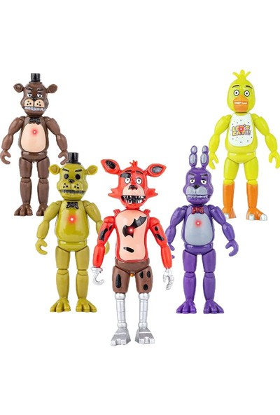 Zppld 5 Adet Beş Gece Freddys Aksiyon Figürleri Seti Kek Toppers (Yurt Dışından)
