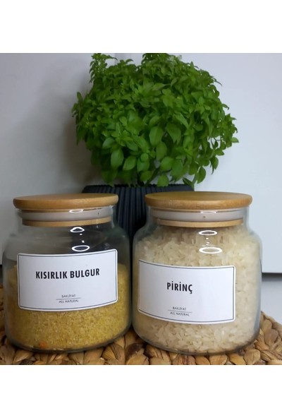 BabilStore Ikea 35'lı Çerçeveli Yatay Bakliyat Baharat Kavanoz Sticker Etiket Seti - Beyaz BabilStore Ikea 35'lı Çerçeveli Yatay Bakliyat Baharat Kavanoz Sticker Etiket Seti - Beyaz