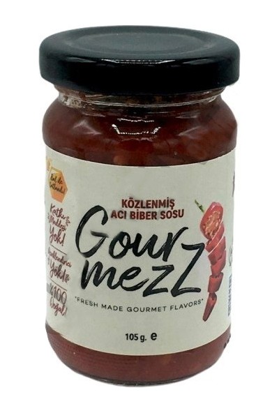 Gourmezz Közlenmiş Çok Acı Biber Sosu 105 gr Gourmezz Közlenmiş Çok Acı Biber Sosu 105 gr