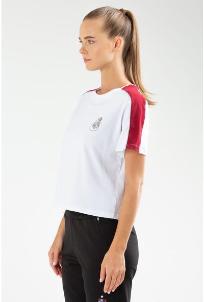 TS Club Tshirt Bisiklet Omuzlar Parça Şeritli