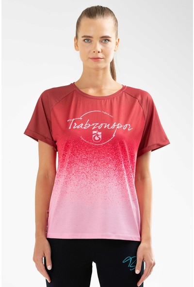 TS Club Tshirt Bisiklet Yaka Degrade Geçiş Trabzonspor Baskılı