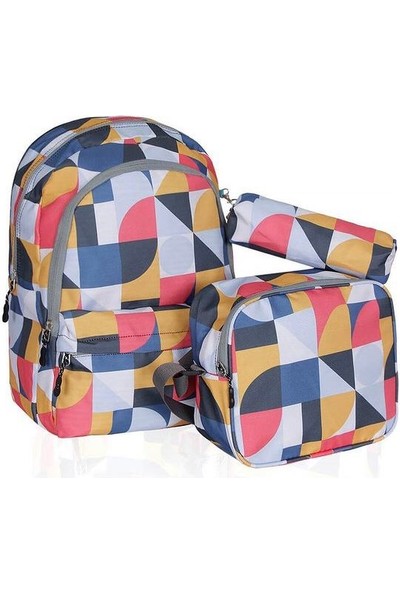 Cambridge Polo Club Beslenmeli Kalemlikli Okul Çanta Seti Cambridge Polo Club Beslenmeli Kalemlikli Okul Çanta Seti