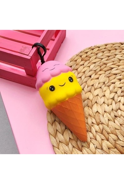 Hd Marketim Renkli Külah Squishy Yumuşak Anahtarlık Çanta Süsü Hd Marketim Renkli Külah Squishy Yumuşak Anahtarlık Çanta Süsü