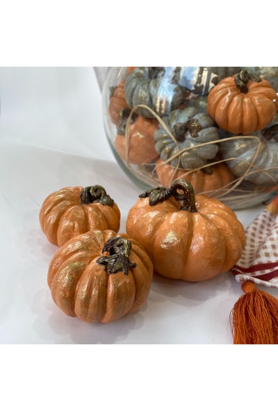 Craft House Bal Kabağı Turuncu Mini Üçlü Set Craft House Bal Kabağı Turuncu Mini Üçlü Set