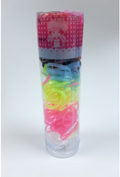 Hayalperest Boncuk Rengarenl Lastik Saç Örgü Seti