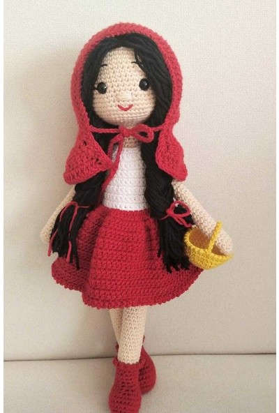 Toys City Kırmızı Başlıklı Kız Organik Örgü Oyuncak