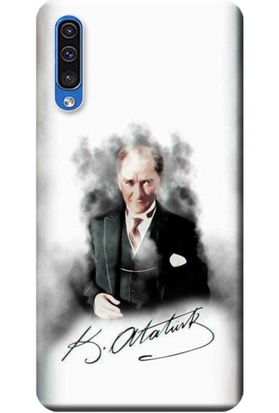Teknolojik Reyon Samsung Galaxy A30S - A50 Kılıf Baskılı Silikon Atatürk STK:111