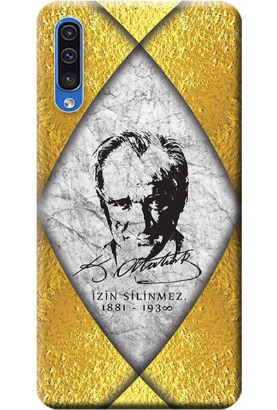 Teknolojik Reyon Samsung Galaxy A30S - A50 Kılıf Baskılı Silikon Atatürk Tasarım STK:404