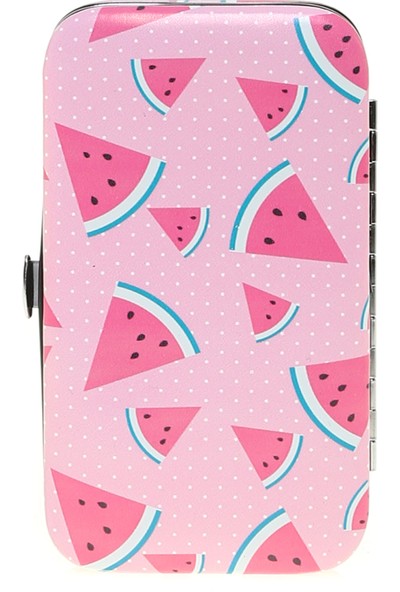 T-Box Karpuzlu 4''lü Pembe Kutu Manikür Seti