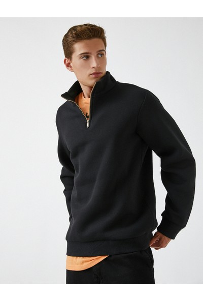 Koton Yarim Fermuarli Basic Sweatshirt Koton Yarim Fermuarli Basic Sweatshirt
