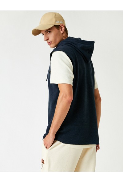 Koton Kapşonlu Basic Kısa Kollu Sweatshirt