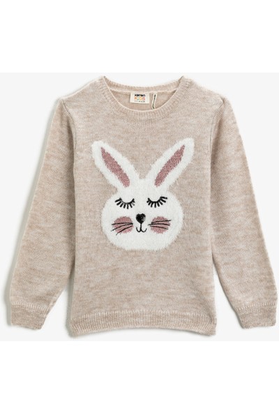 Koton Tavsan Nakisli Uzun Kollu Kazak