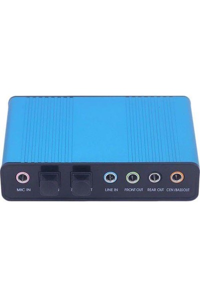 PlatoonUSB Harici 6 Kanal Ses Kartı 5.1 S/pdıf Optik Harici Ses Kartı USB Ses Kartı